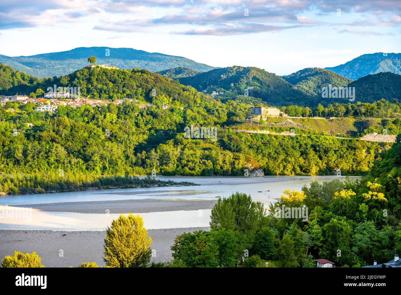 Wide valley of Tagliamento River Stock Photo - Alamy
