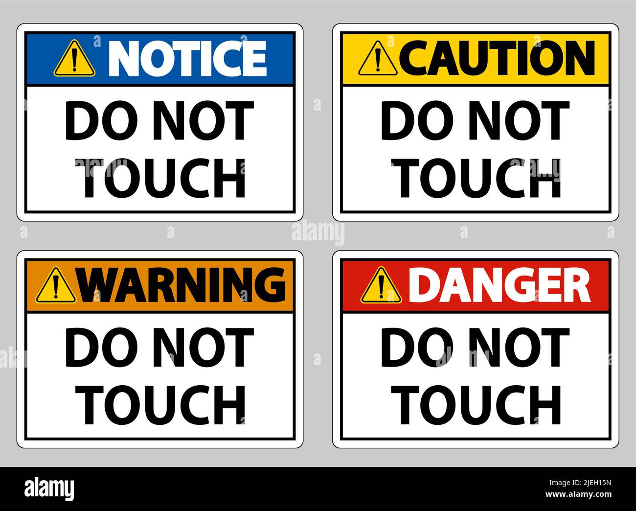 Do not touch and please do not touch sign Stock Vector Image & Art - Alamy
