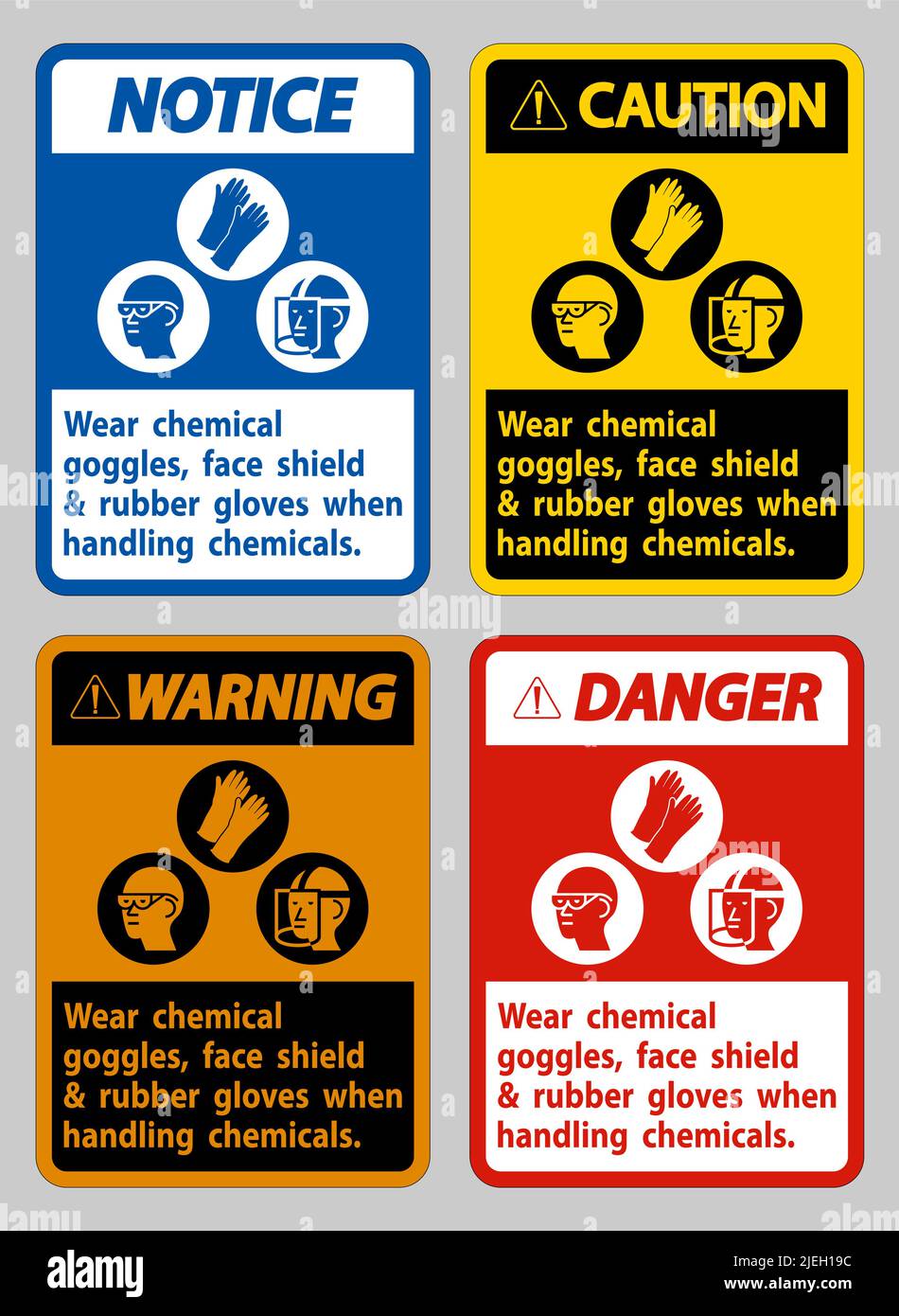 Wear Chemical Goggles, Face Shield and Rubber Gloves When Handling ...