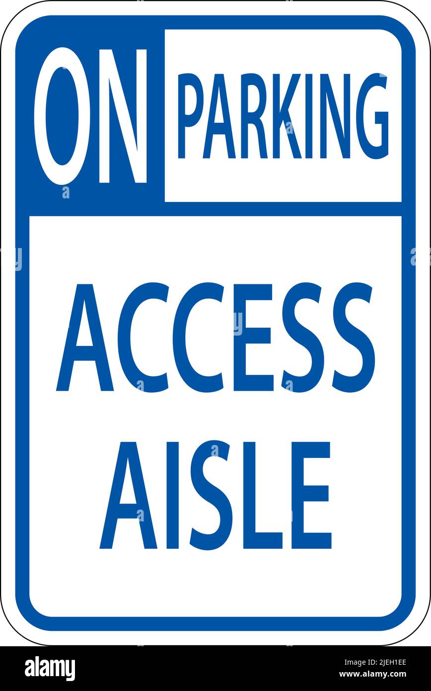 Accessible Parking Sign On White Background Stock Vector Image & Art ...