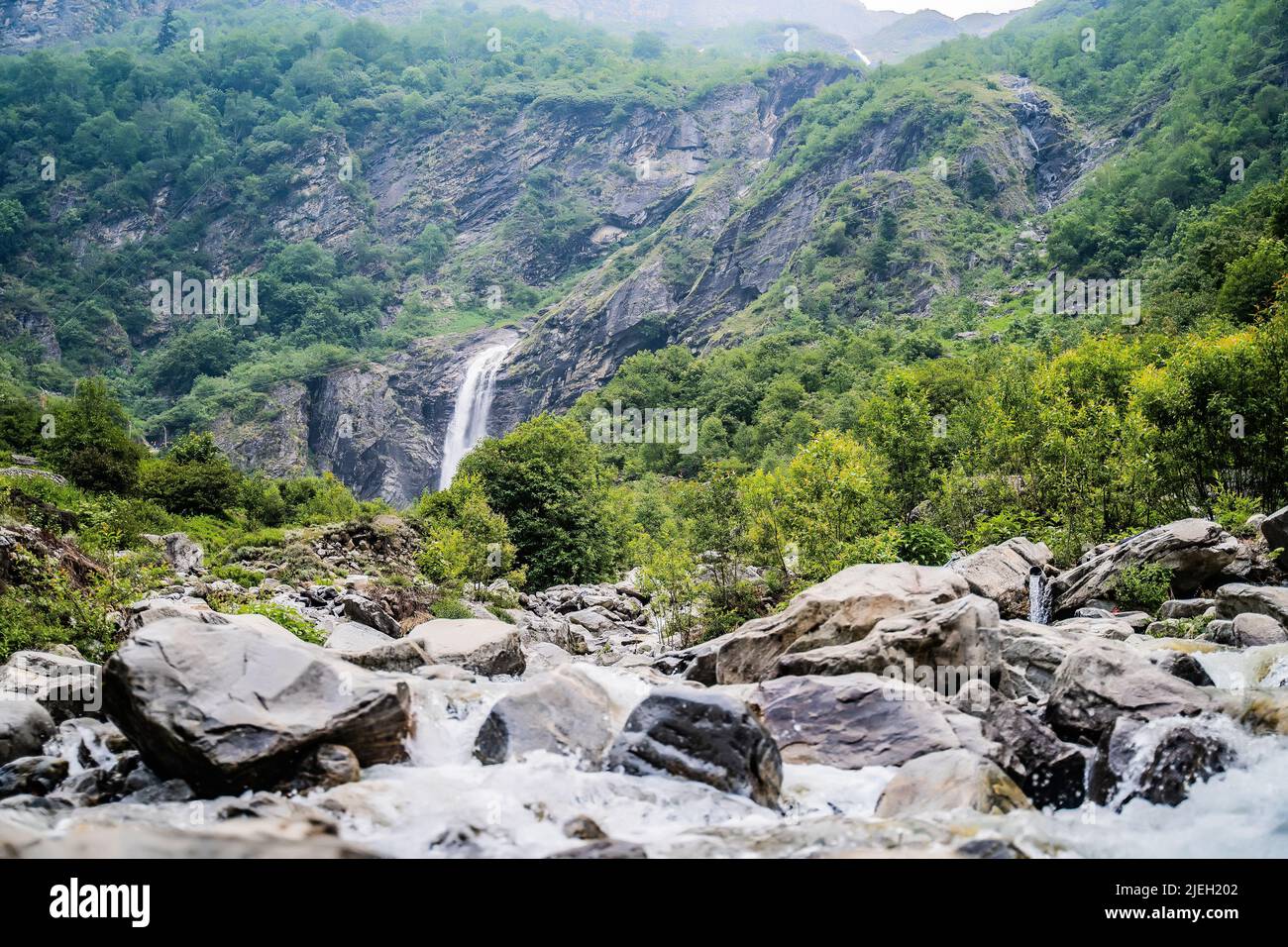 Sri Hemkund Sahib With a Beautiful Nature Hill's and Cloud's Stock ...