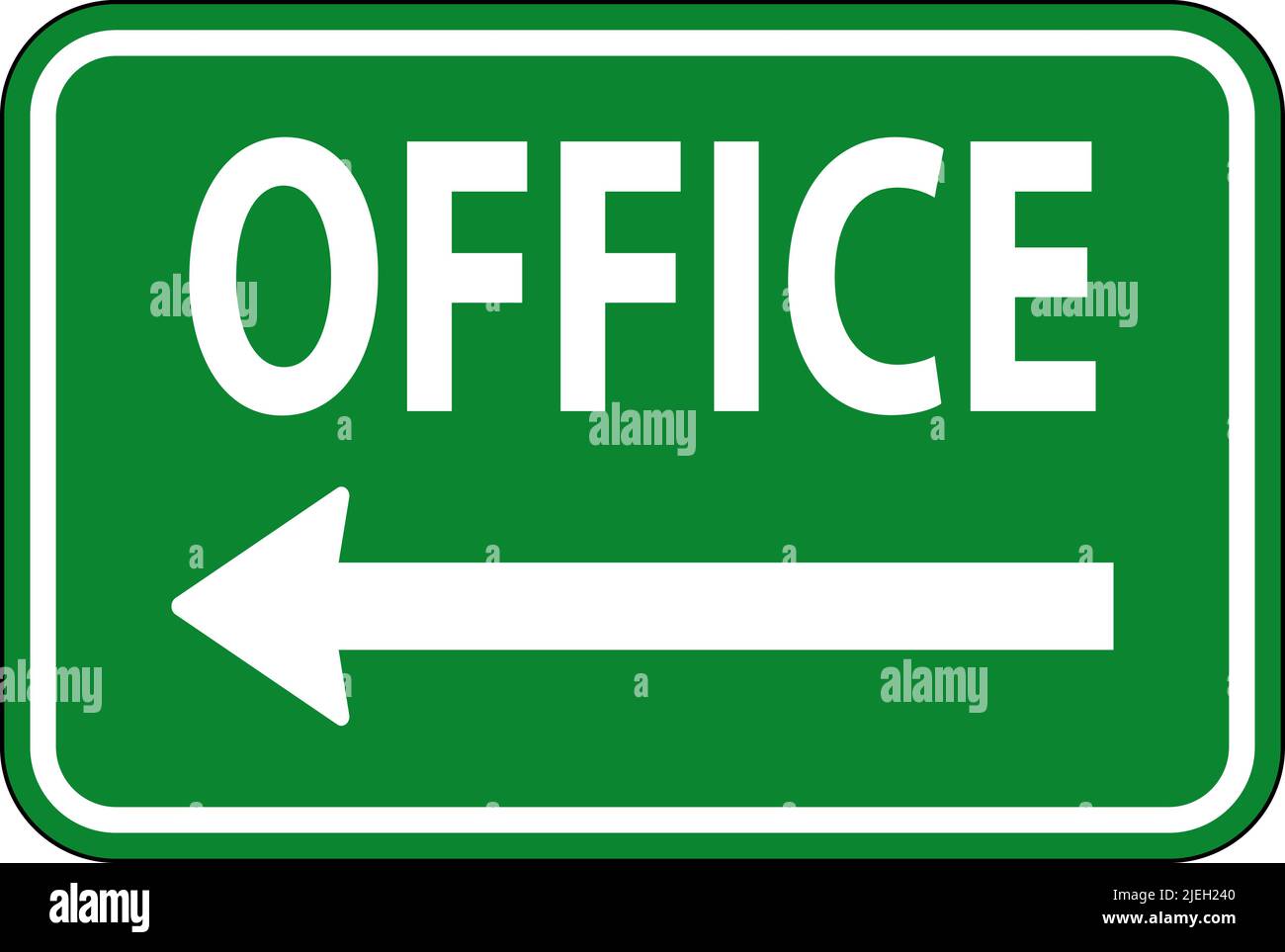 Office Left Arrow Sign On White Background Stock Vector Image & Art - Alamy