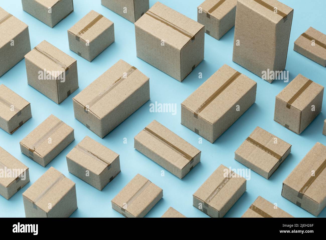 Blue box pattern hi-res stock photography and images - Alamy