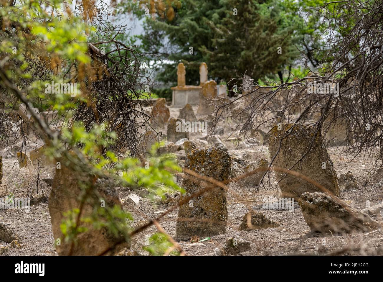 View of old cemetery hi-res stock photography and images - Alamy