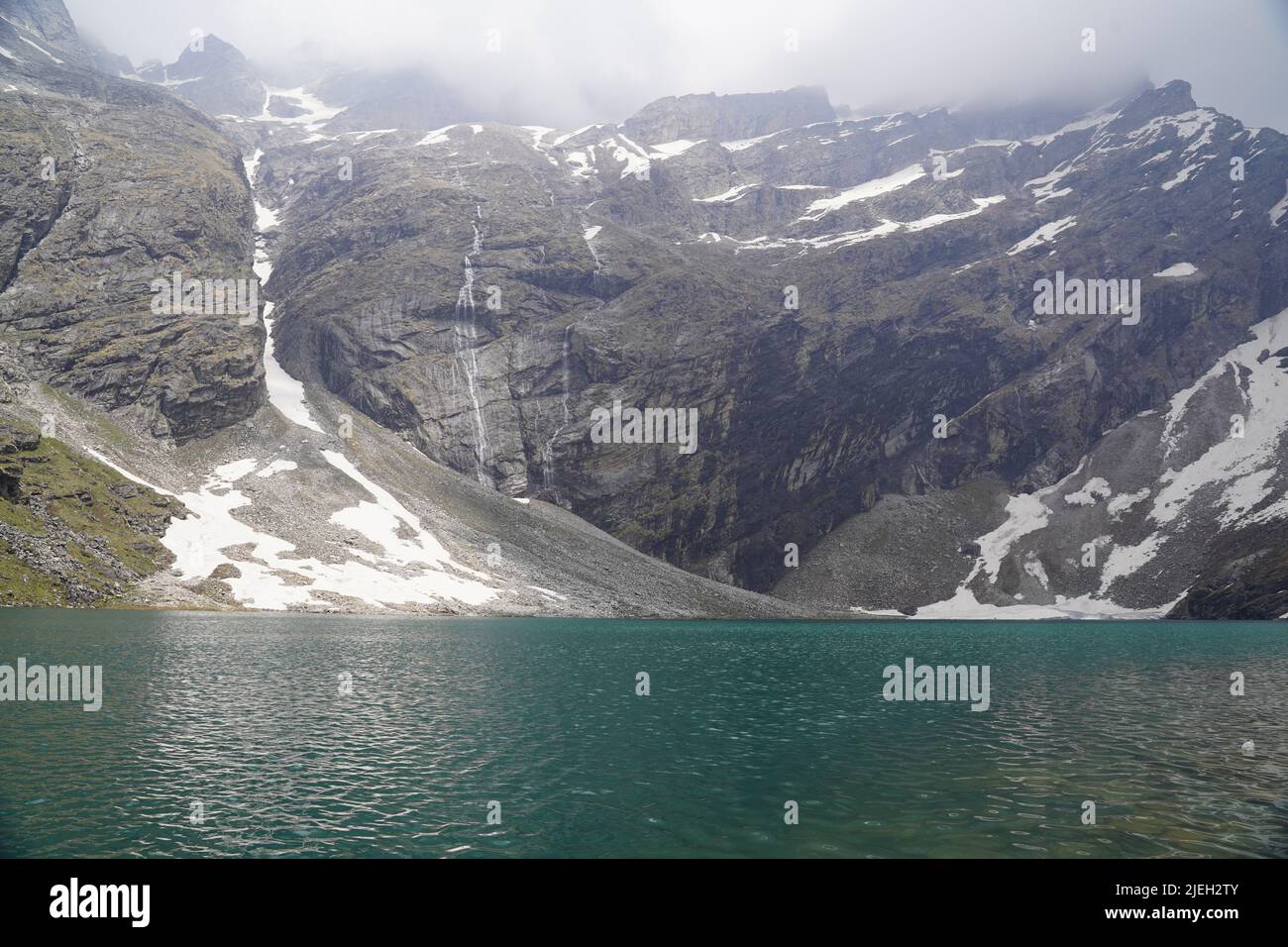 Sri Hemkund Sahib With a Beautiful Nature Hill's and Cloud's Stock ...