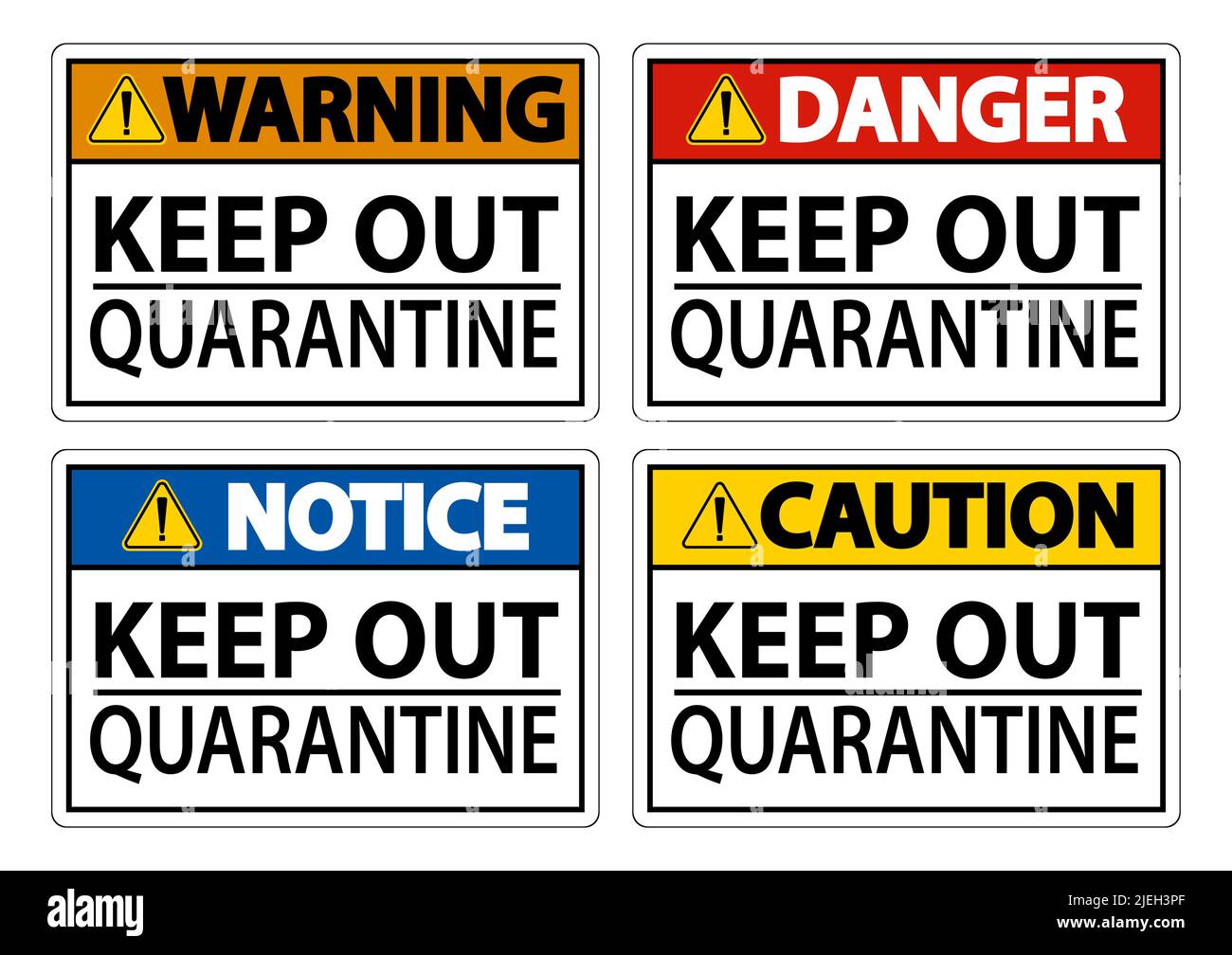 Keep Out Quarantine Sign Isolate On White Background,Vector ...