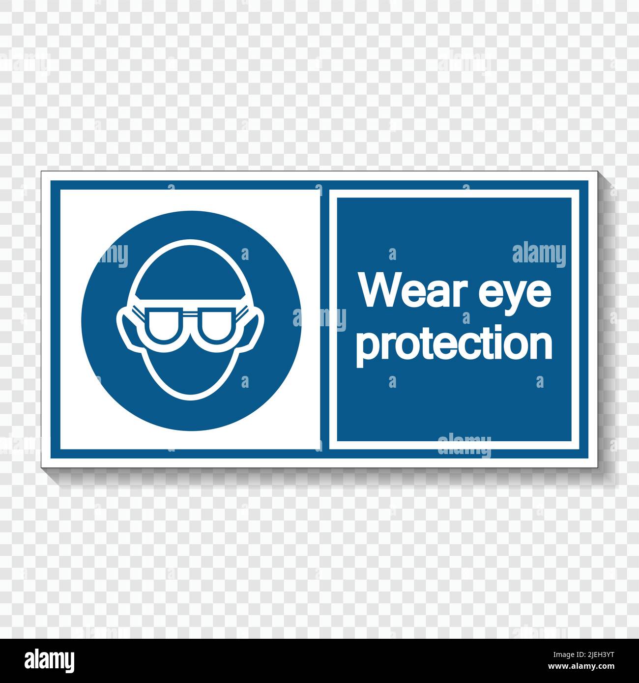 Symbol Wear eye protection on transparent background,vector ...