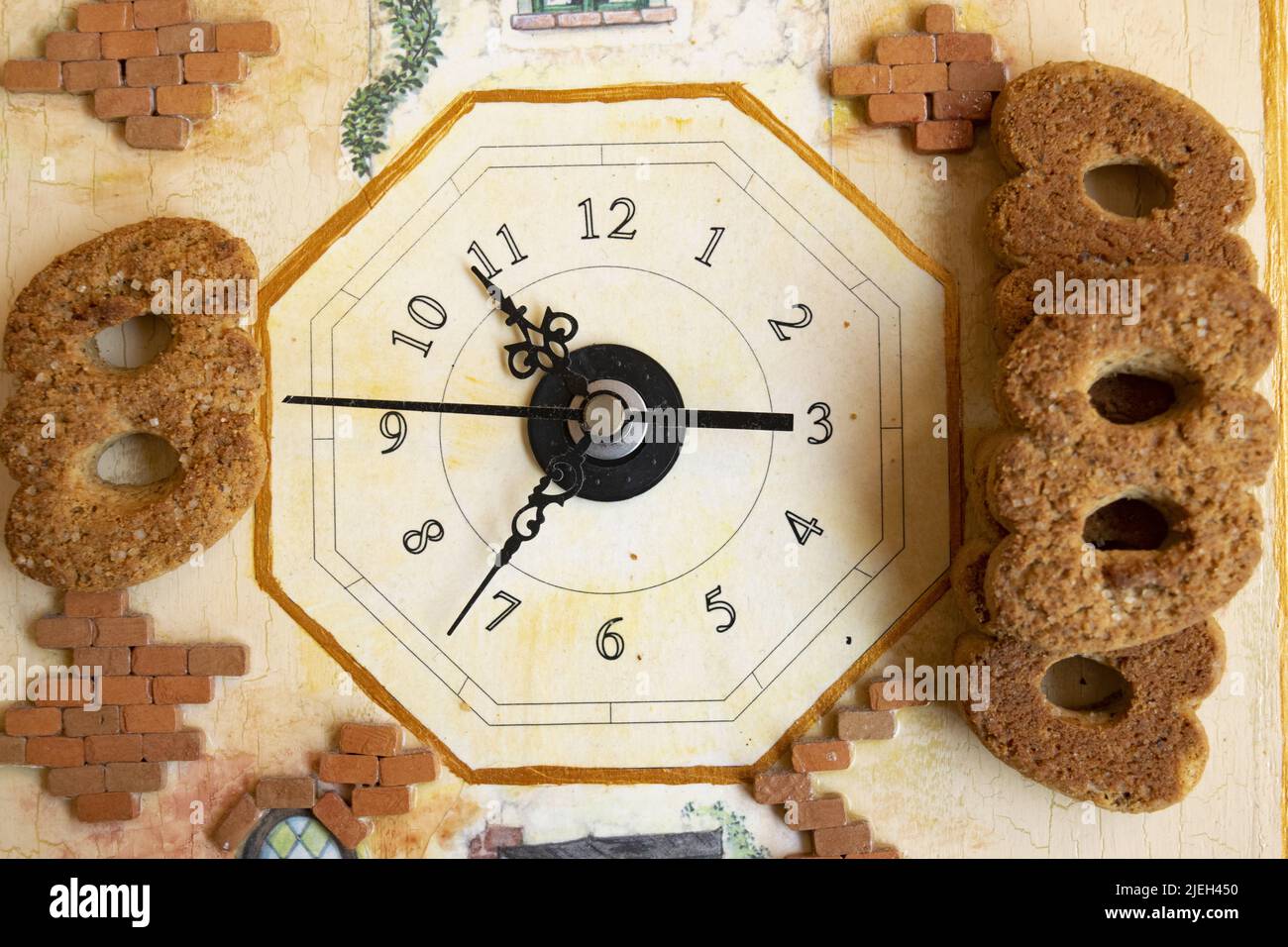 concept of breack time with a snack with cookies Stock Photo - Alamy