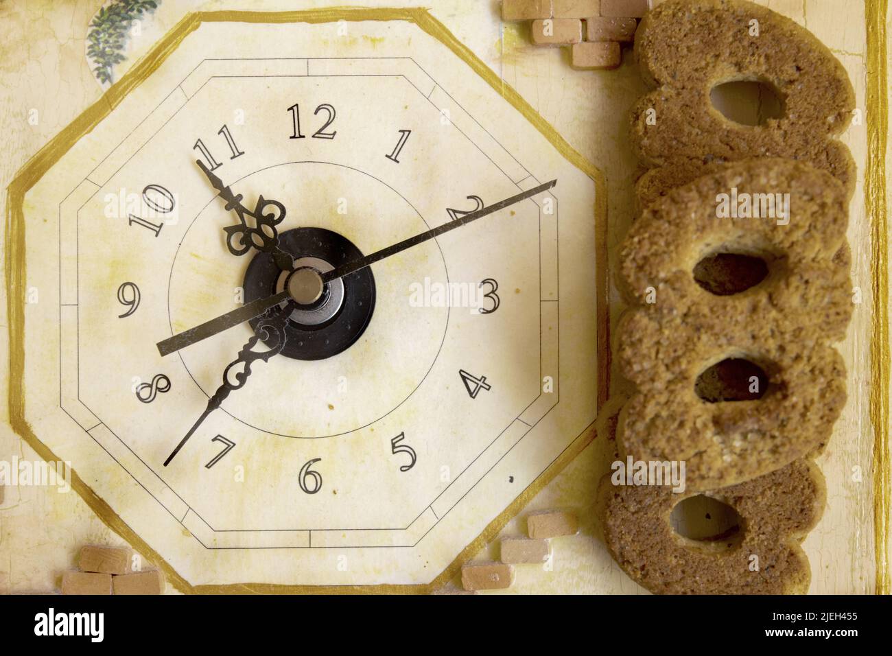 concept of breack time with a snack with cookies Stock Photo - Alamy