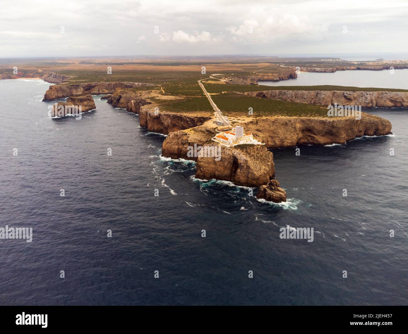 Cabo Sao Vicente, Sagres, Portugal. Farol do Cabo Sao Vicente (built in ...