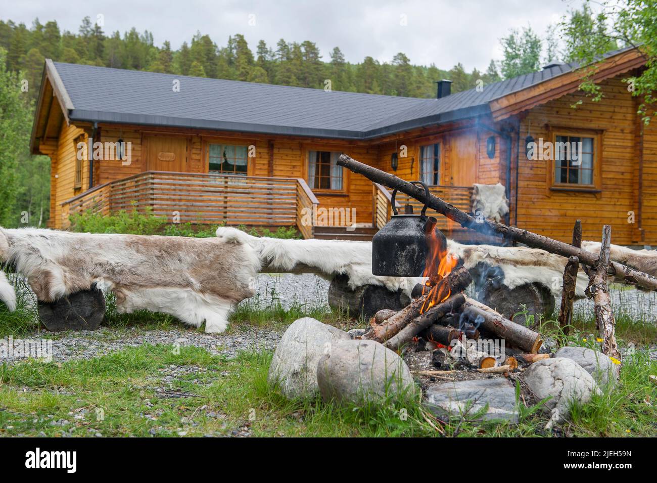 Stew over a wood fire in the Norwegian mountains Stock Photo - Alamy