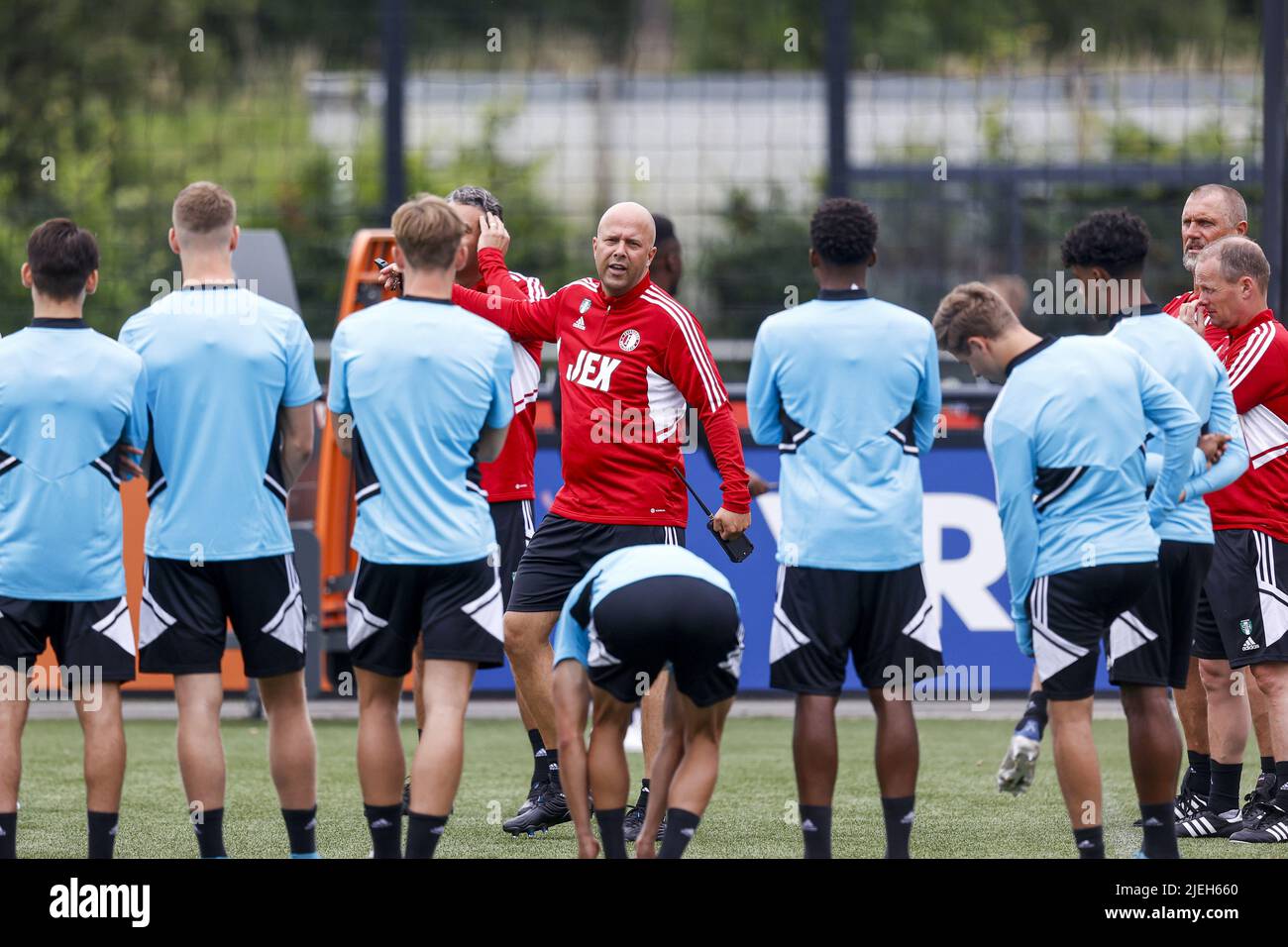 ROTTERDAM - Feyenoord coach Arne Slot during Feyenoord's first training ...