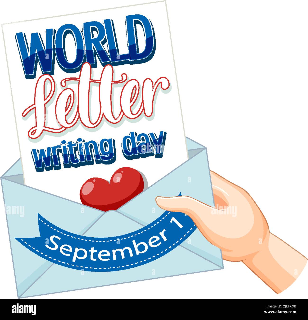 World Letter Writing Day Banner Design illustration Stock Vector Image ...