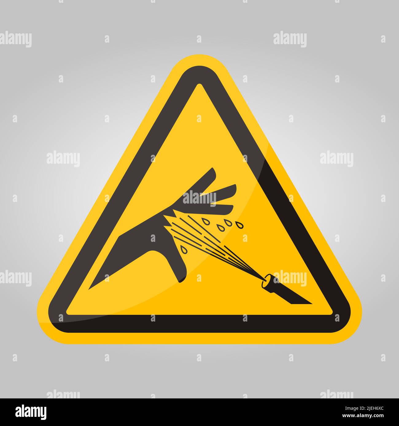 Skin Puncture Pressurized Water Jet Symbol Sign Isolate On White ...