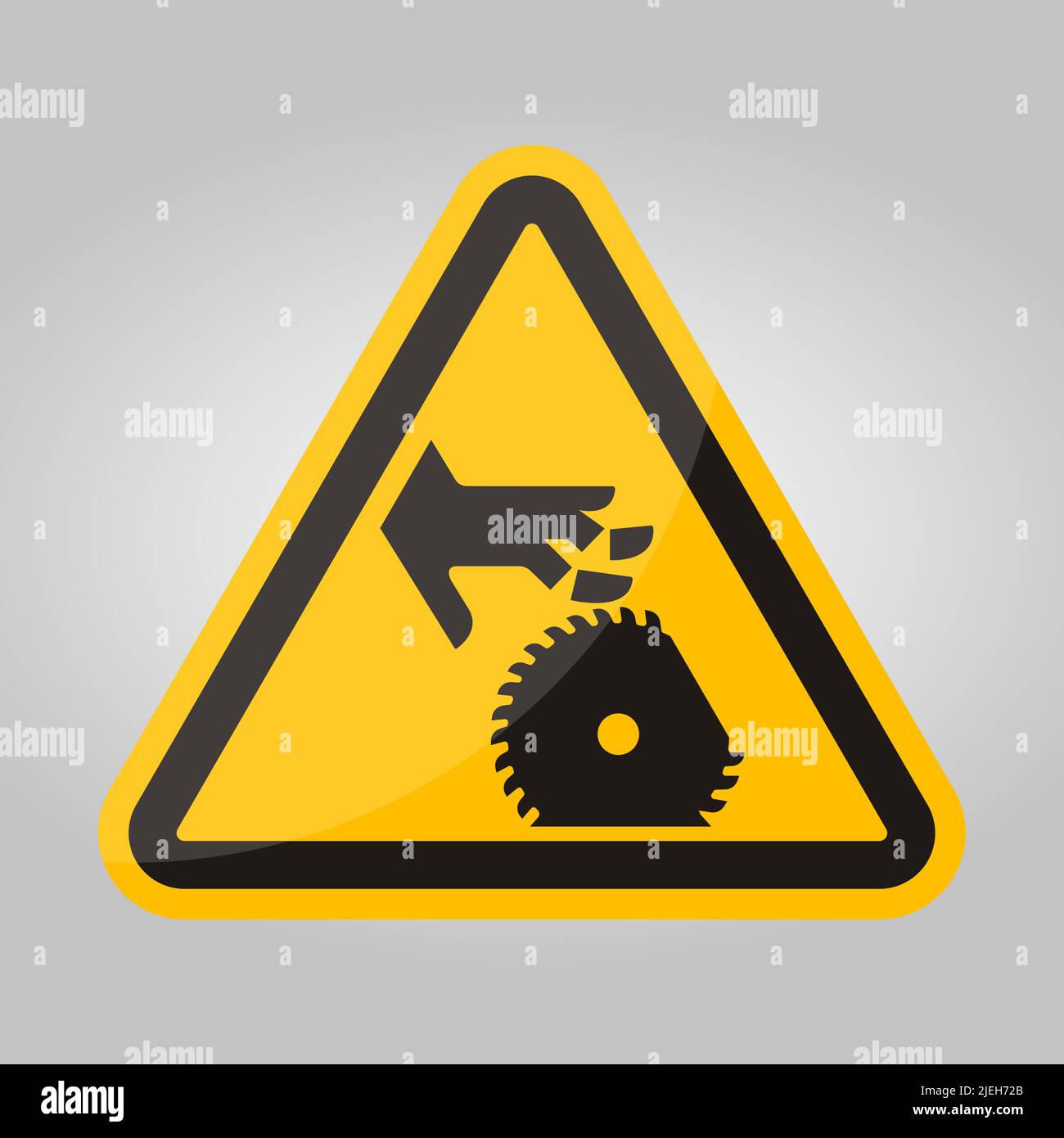 Cutting Of Fingers Or Hand Rotating Blade Symbol Sign, Vector ...