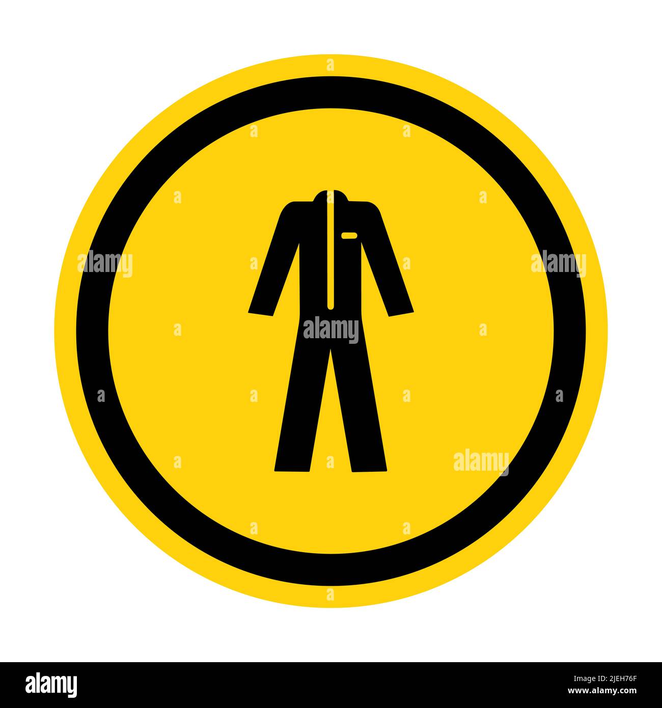 Symbol Wear ProtectIve Clothing Isolate On White Background,Vector ...