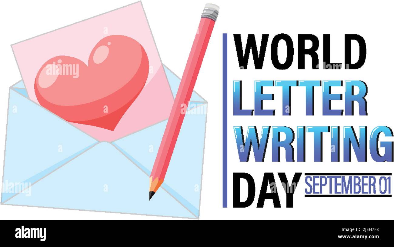 World Letter Writing Day Banner Design illustration Stock Vector Image ...