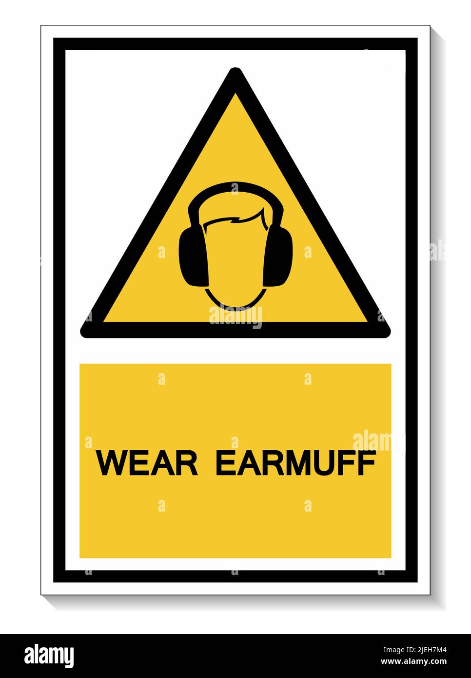Symbol Wear Ear muff sign Isolate On White Background,Vector ...