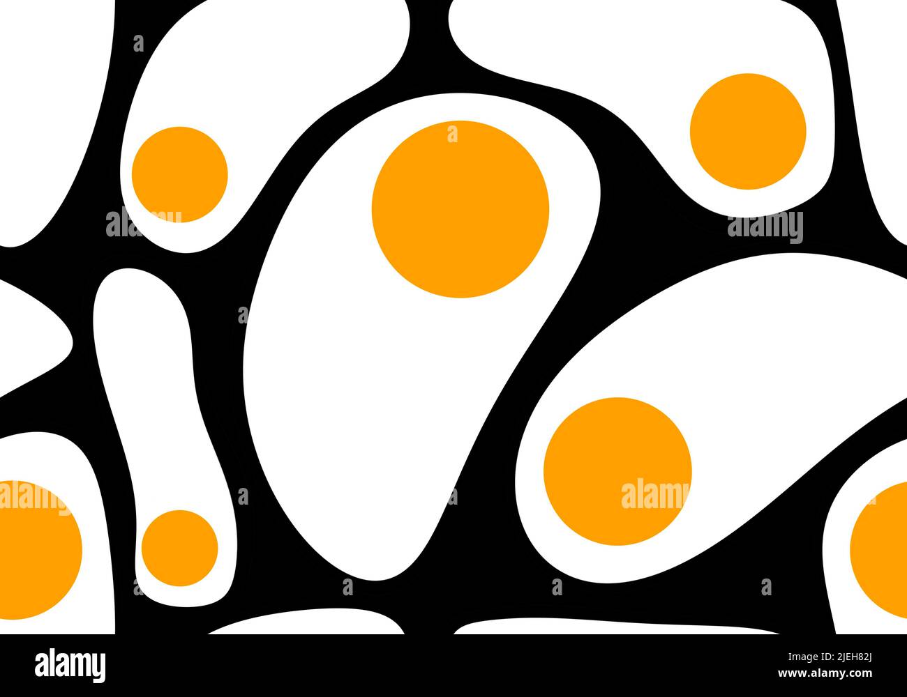 Breakfast seamless scrambled egg pattern for fabrics and kids and ...