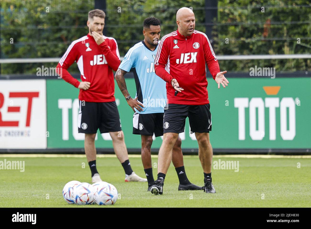 ROTTERDAM - Feyenoord coach Arne Slot during Feyenoord's first training ...