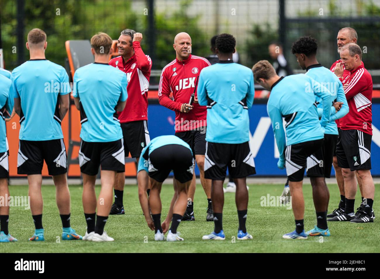 Rotterdam - coach Arne Slot of Feyenoord during the Feyenoord at 1908 ...