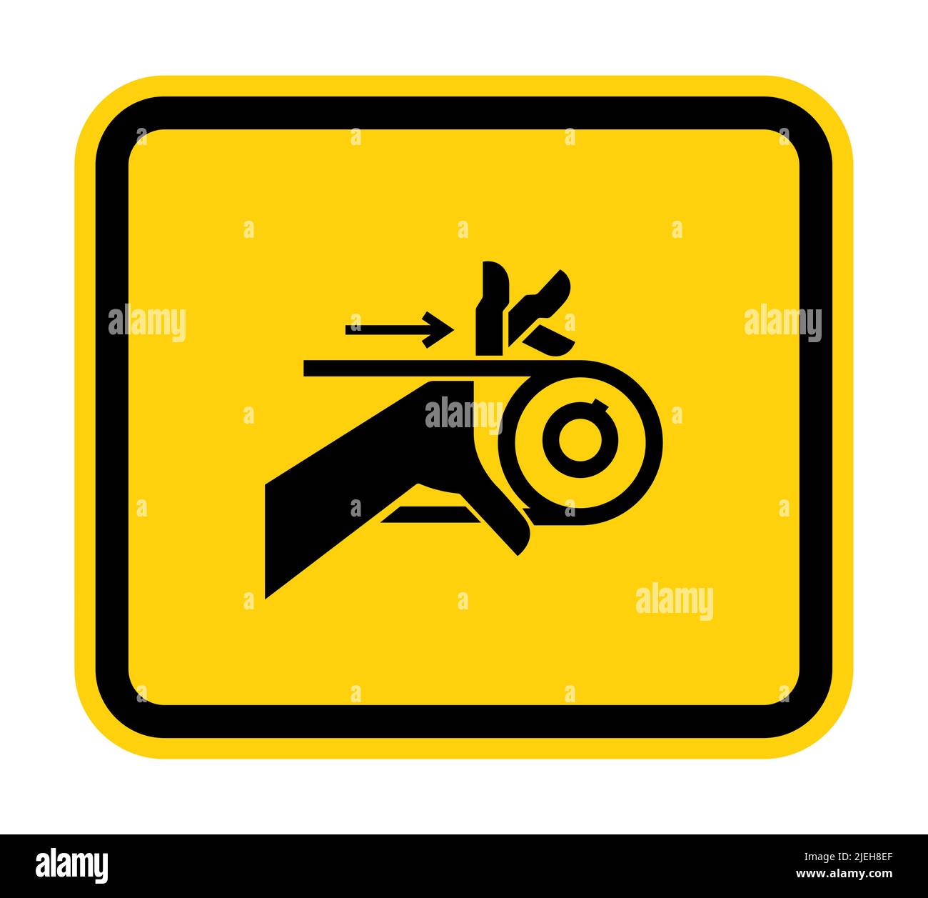 Hand Entanglement Belt Drive Symbol Sign Isolate On White Background ...