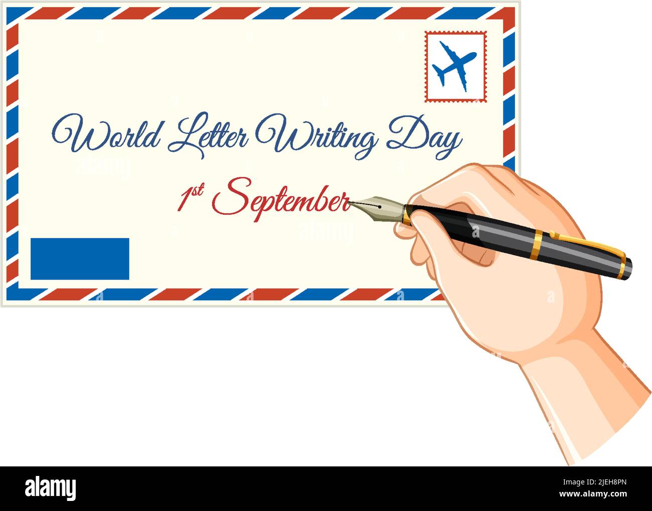 World Letter Writing Day Banner Design illustration Stock Vector Image ...