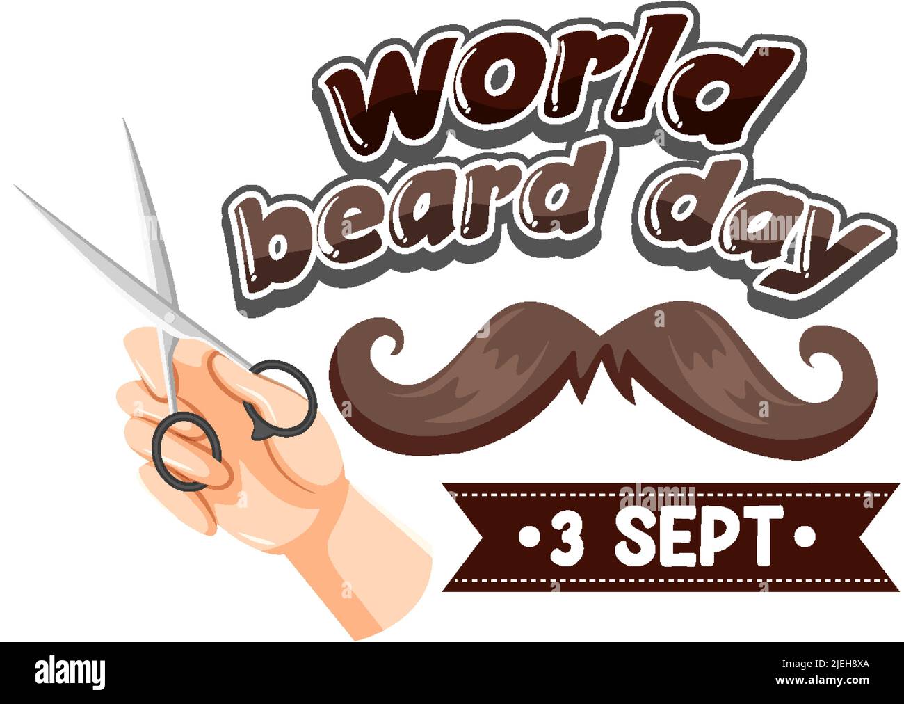 World Beard Day September 3 illustration Stock Vector Image & Art - Alamy