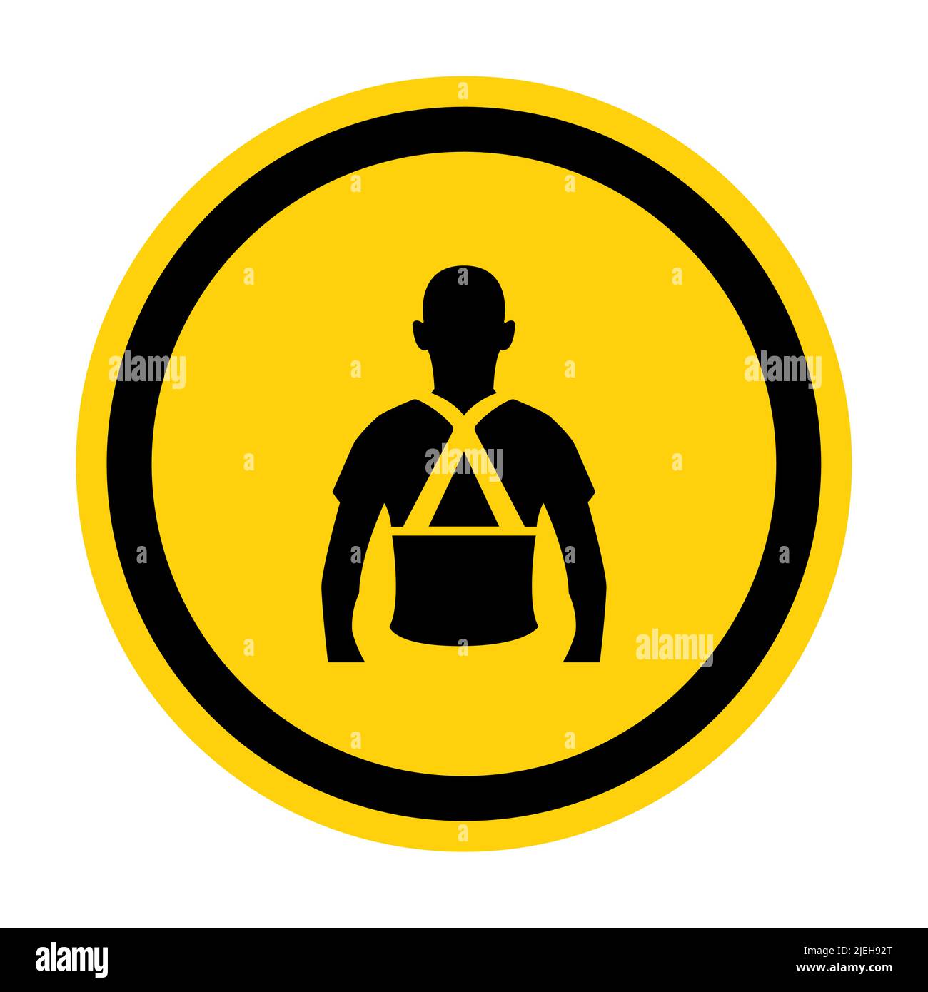 Wear Back Support Symbol Sign Isolate On White Background,Vector ...