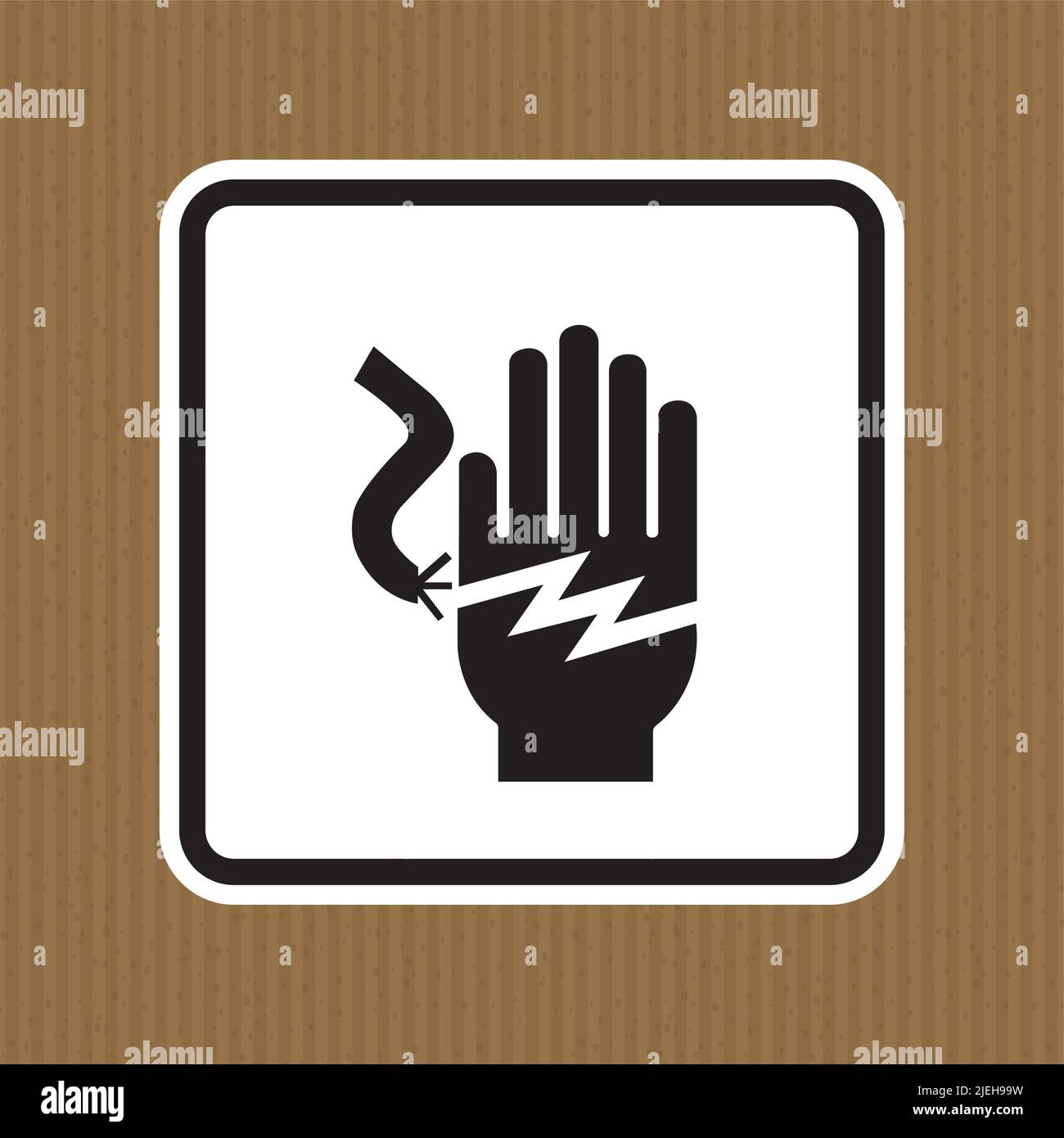 Electrical Shock Electrocution Symbol Sign, Vector Illustration ...
