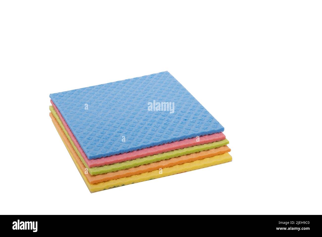 Set of sponge wipes for cleaning on a white background. Cleaning wipes ...