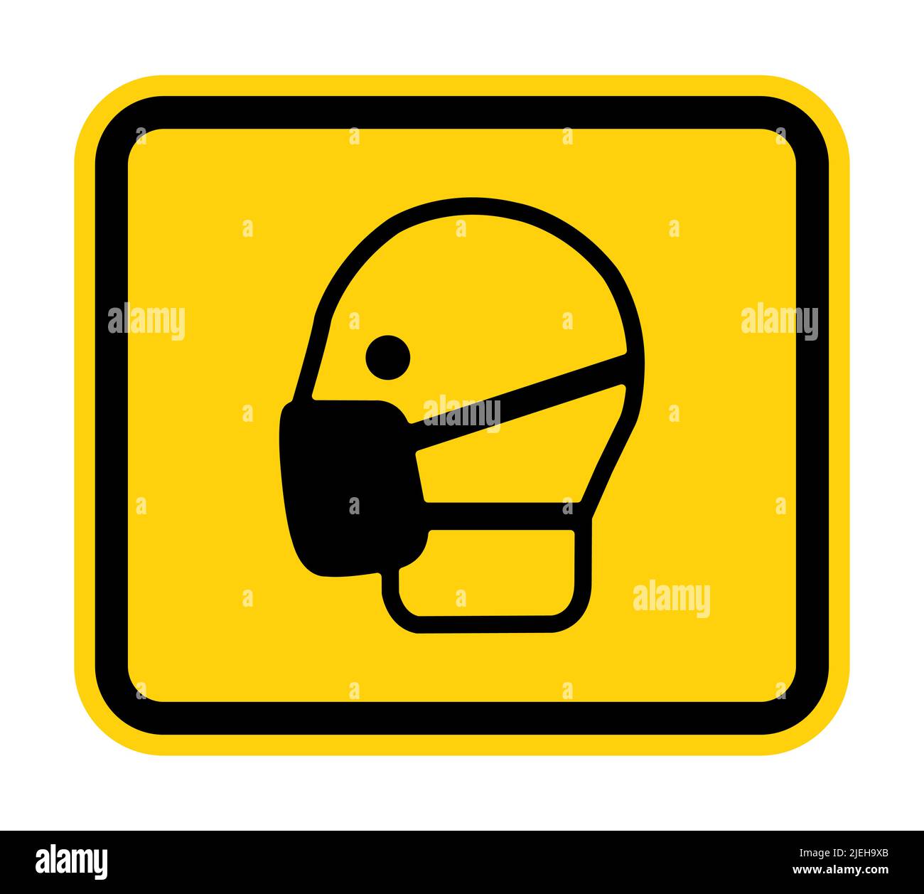 Symbol wear masks Sign Isolate On White Background,Vector Illustration ...
