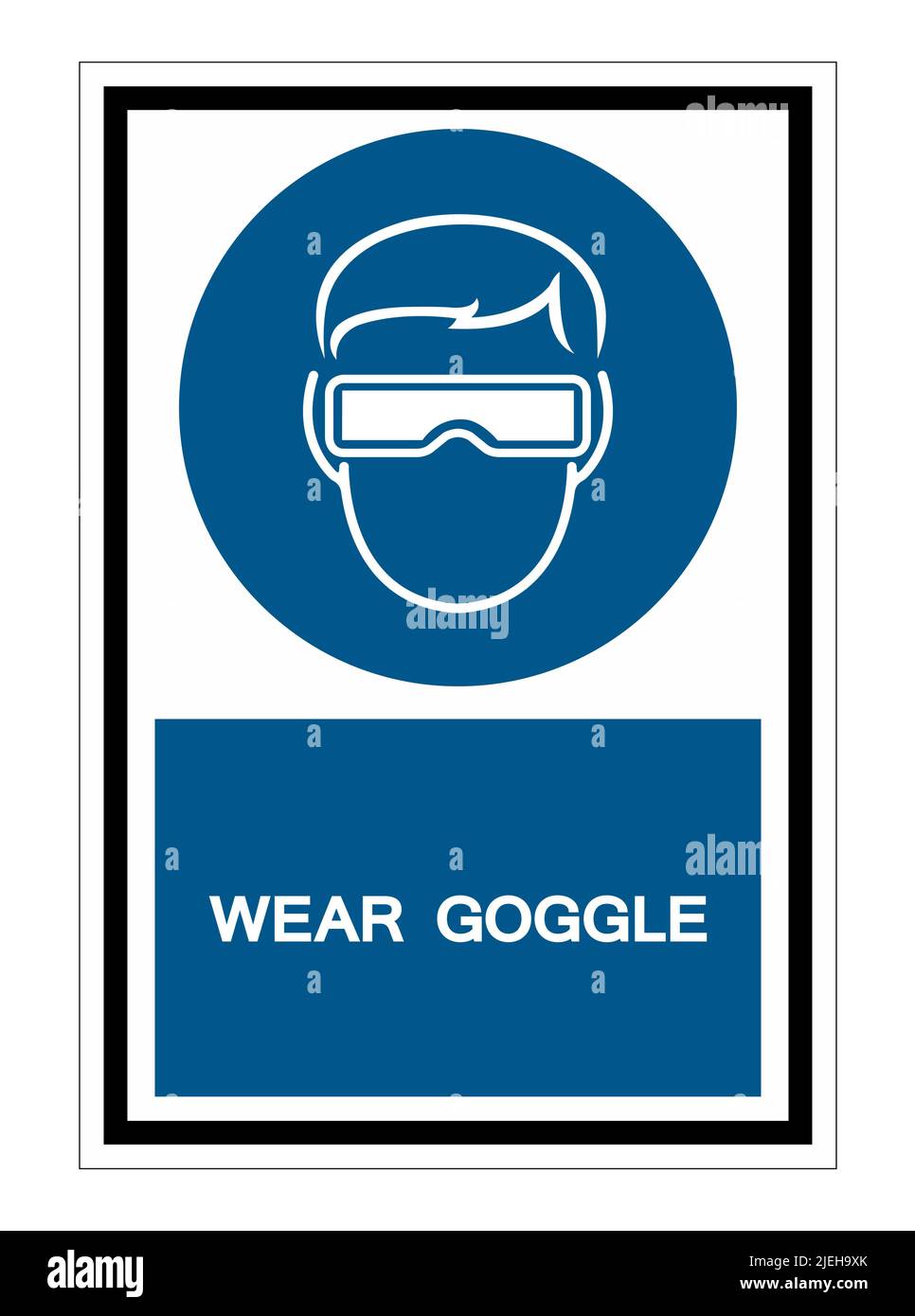 Symbol wear goggles Sign Isolate On White Background Stock Vector Image ...