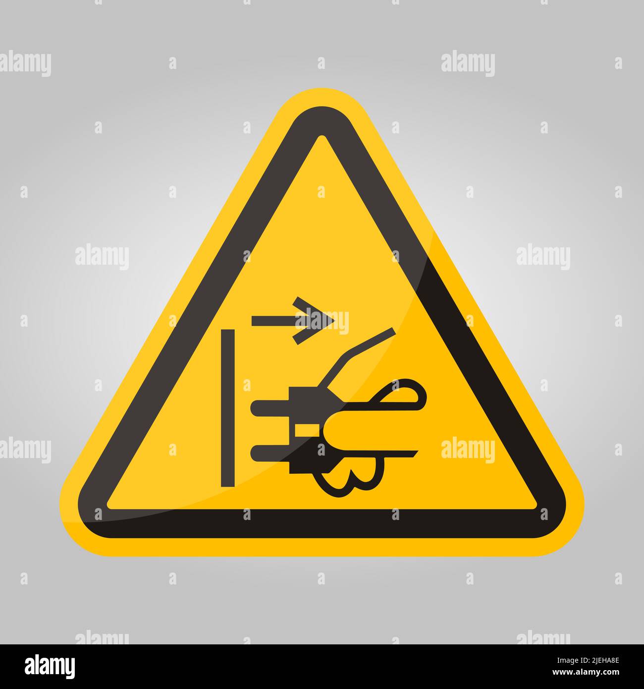 PPE Icon.Disconnect Mains Plug From Electrical Outlet Symbol Sign ...