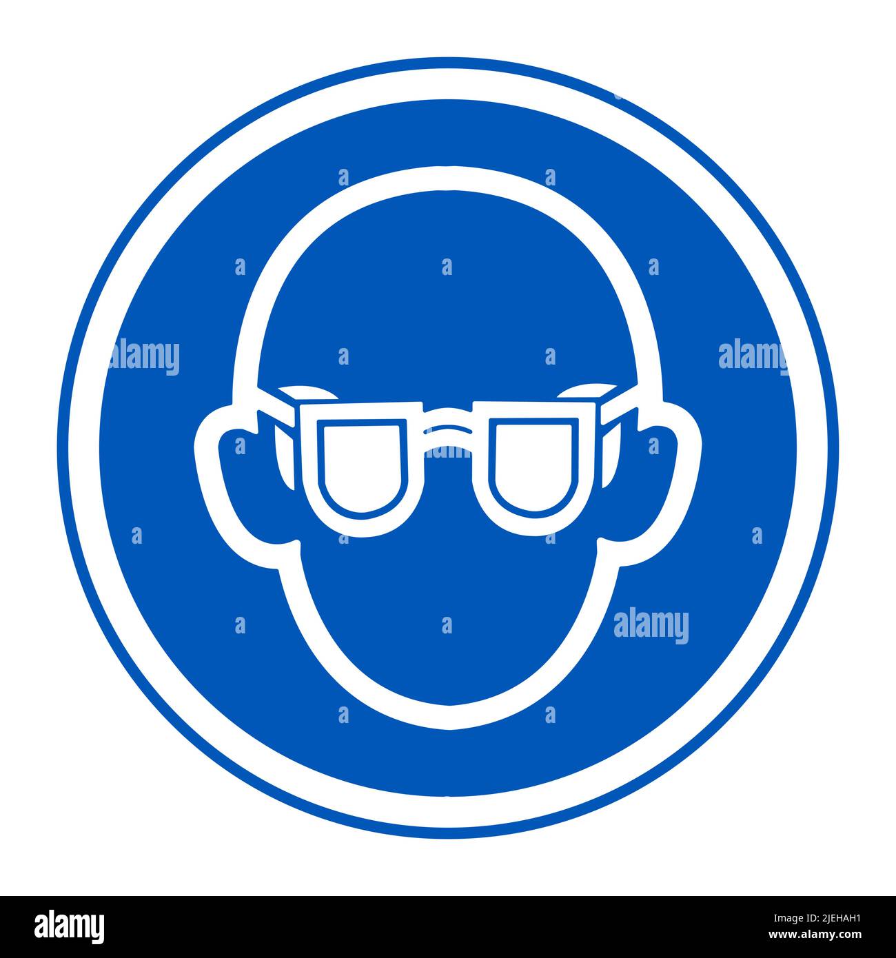 Symbol Wear Safety Glasses Sign Isolate On White Background,Vector ...