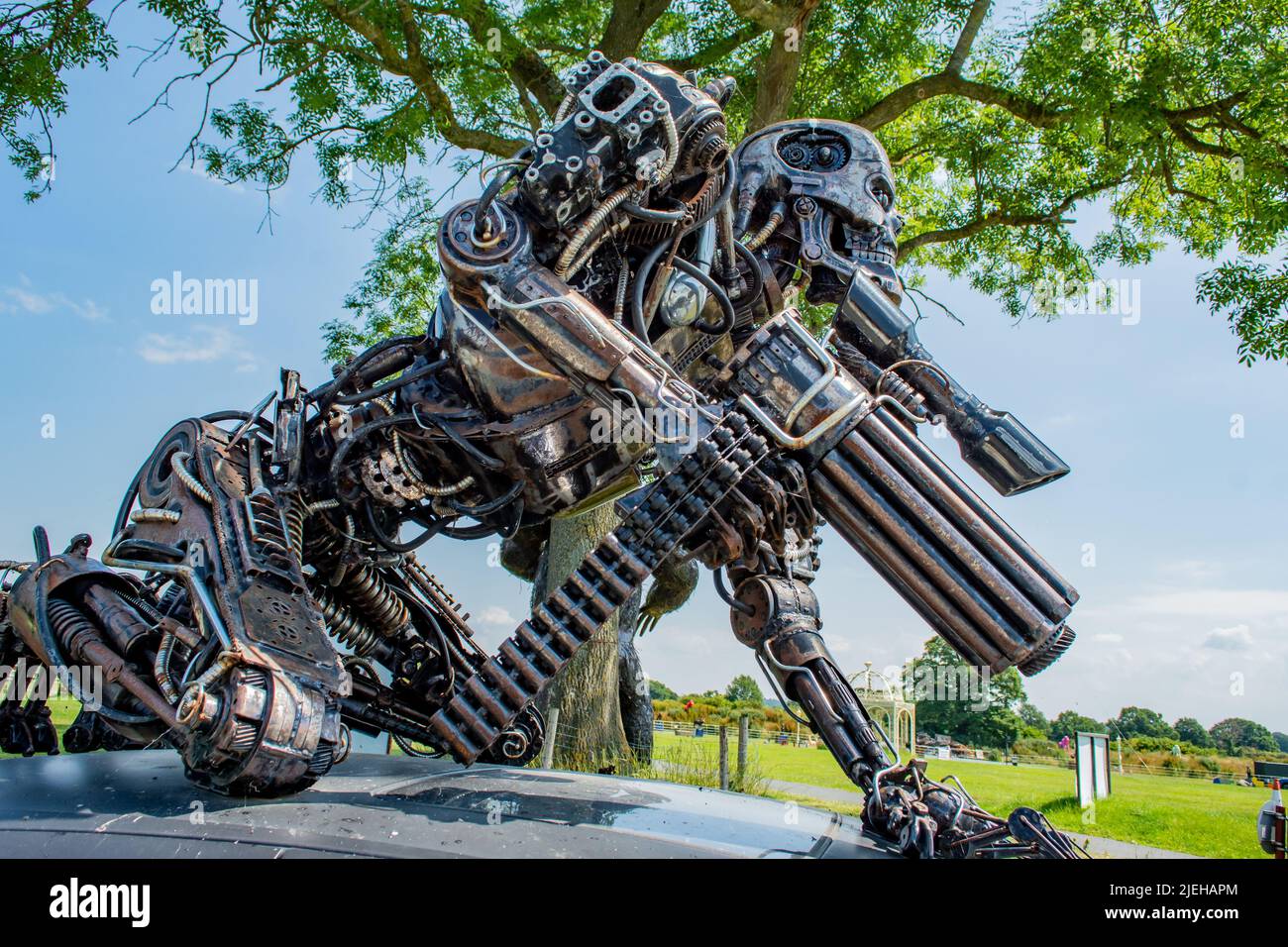 Metal sculptures that are based at the British Iron Works in Oswestry ...