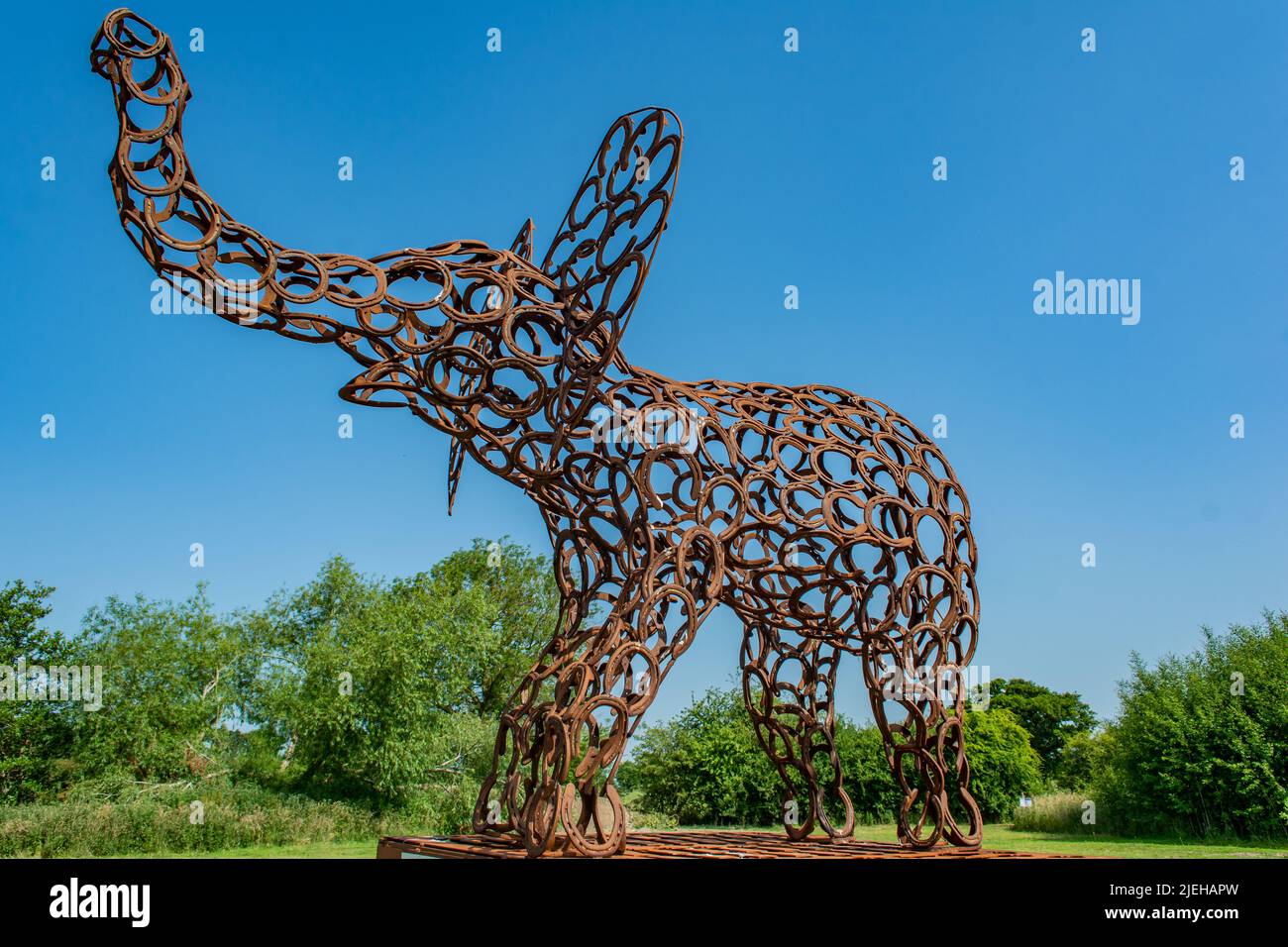 Metal sculptures that are based at the British Iron Works in Oswestry ...