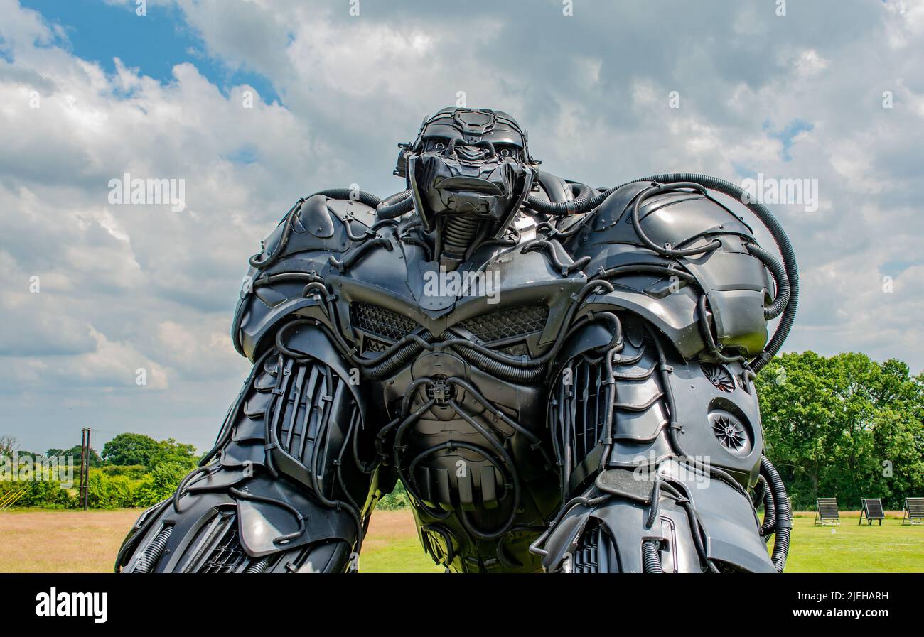 Metal sculptures that are based at the British Iron Works in Oswestry ...