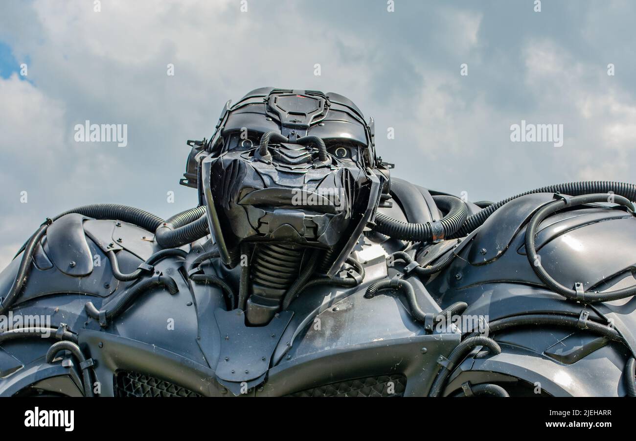 Metal sculptures that are based at the British Iron Works in Oswestry ...