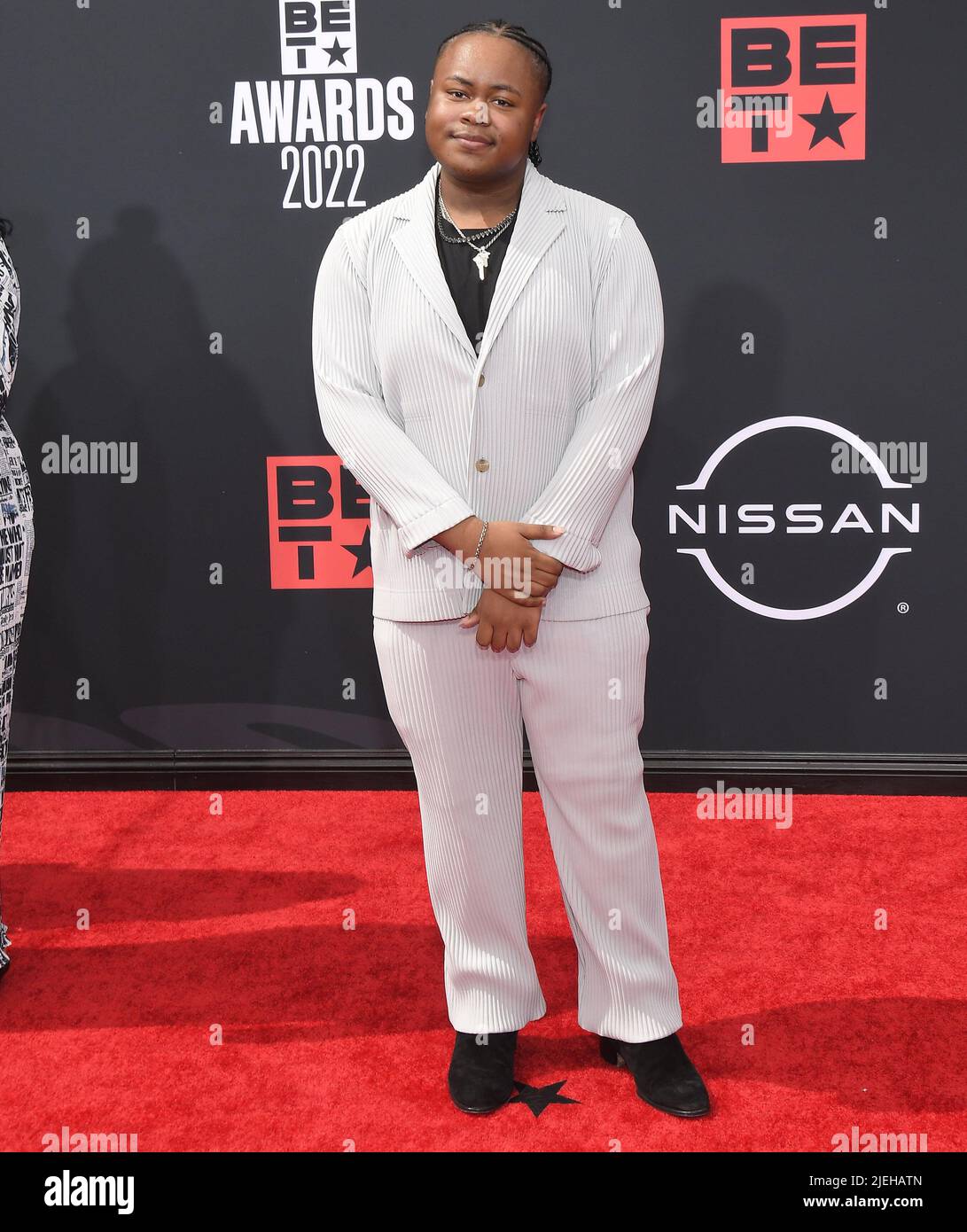 Los Angeles, USA. 26th June, 2022. Barron Davis arrives at the BET ...
