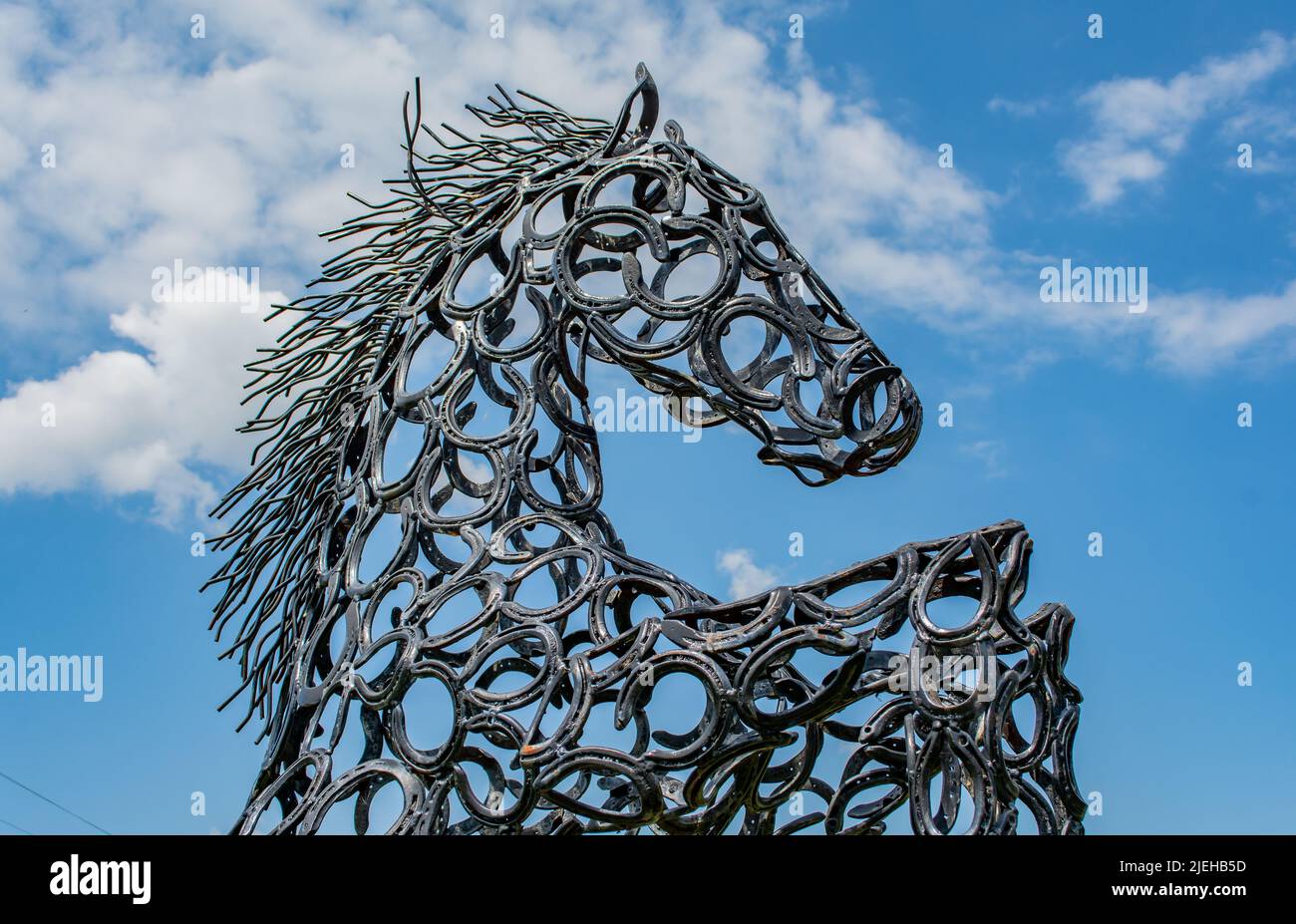 Metal sculptures that are based at the British Iron Works in Oswestry ...
