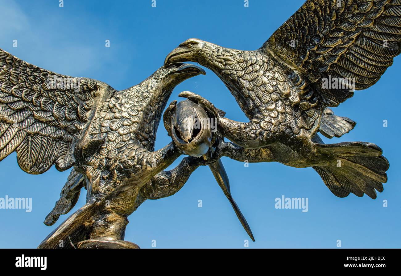 Metal sculptures that are based at the British Iron Works in Oswestry ...