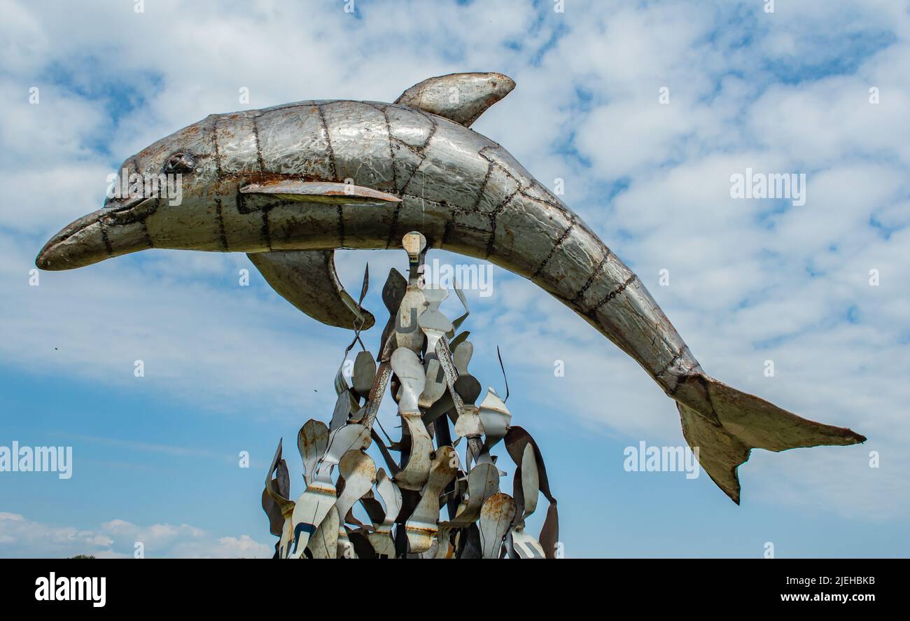 Metal sculptures that are based at the British Iron Works in Oswestry ...