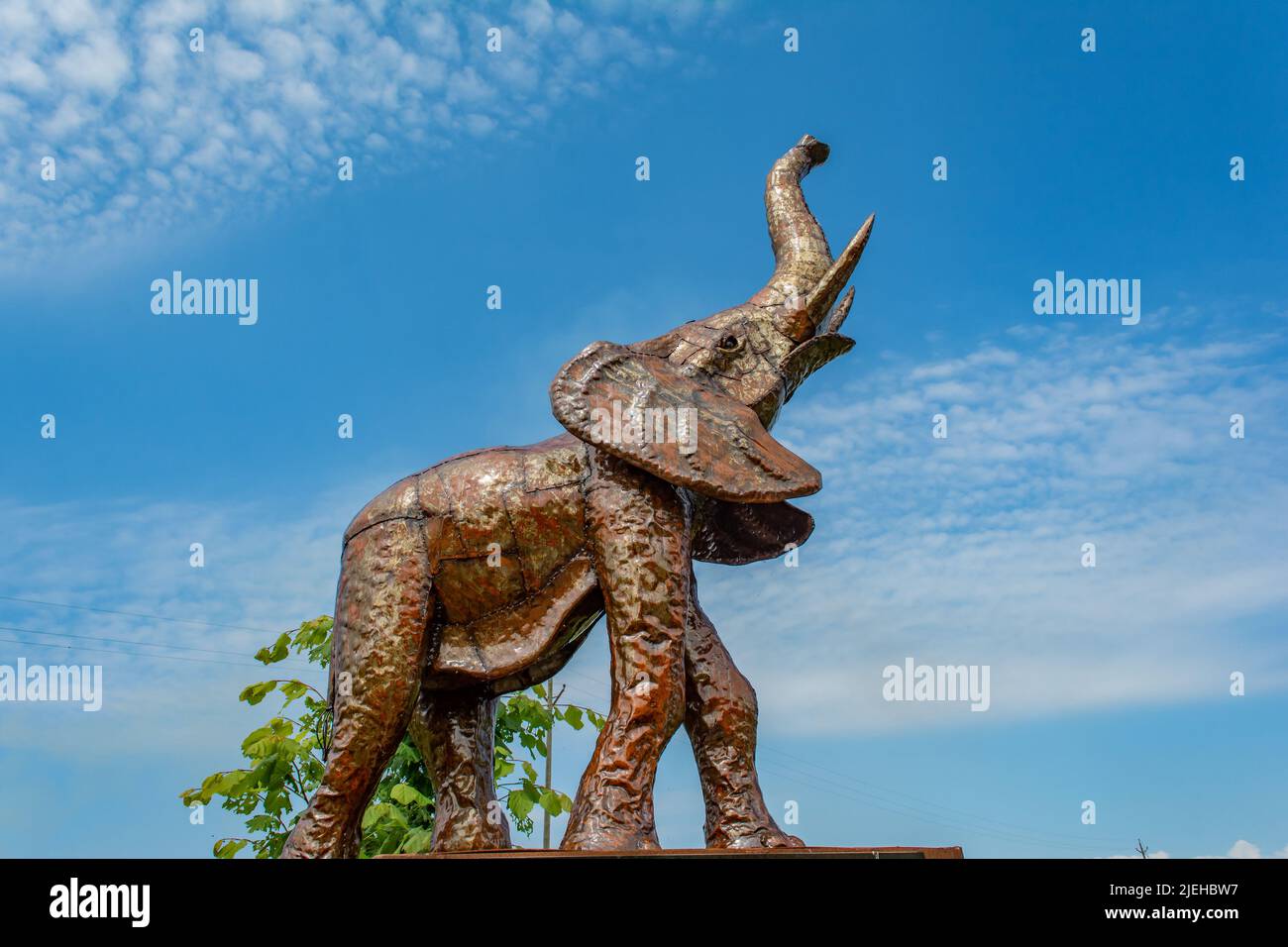 Metal sculptures that are based at the British Iron Works in Oswestry ...