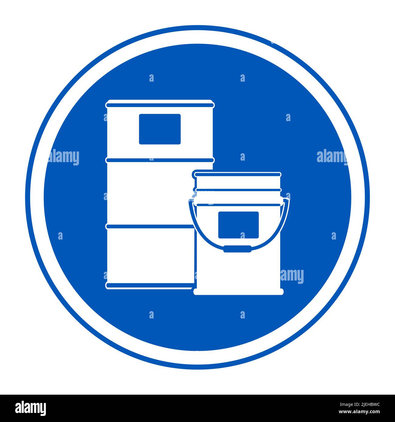 Paint Drum Area Symbol Sign Isolate On White Background,Vector ...