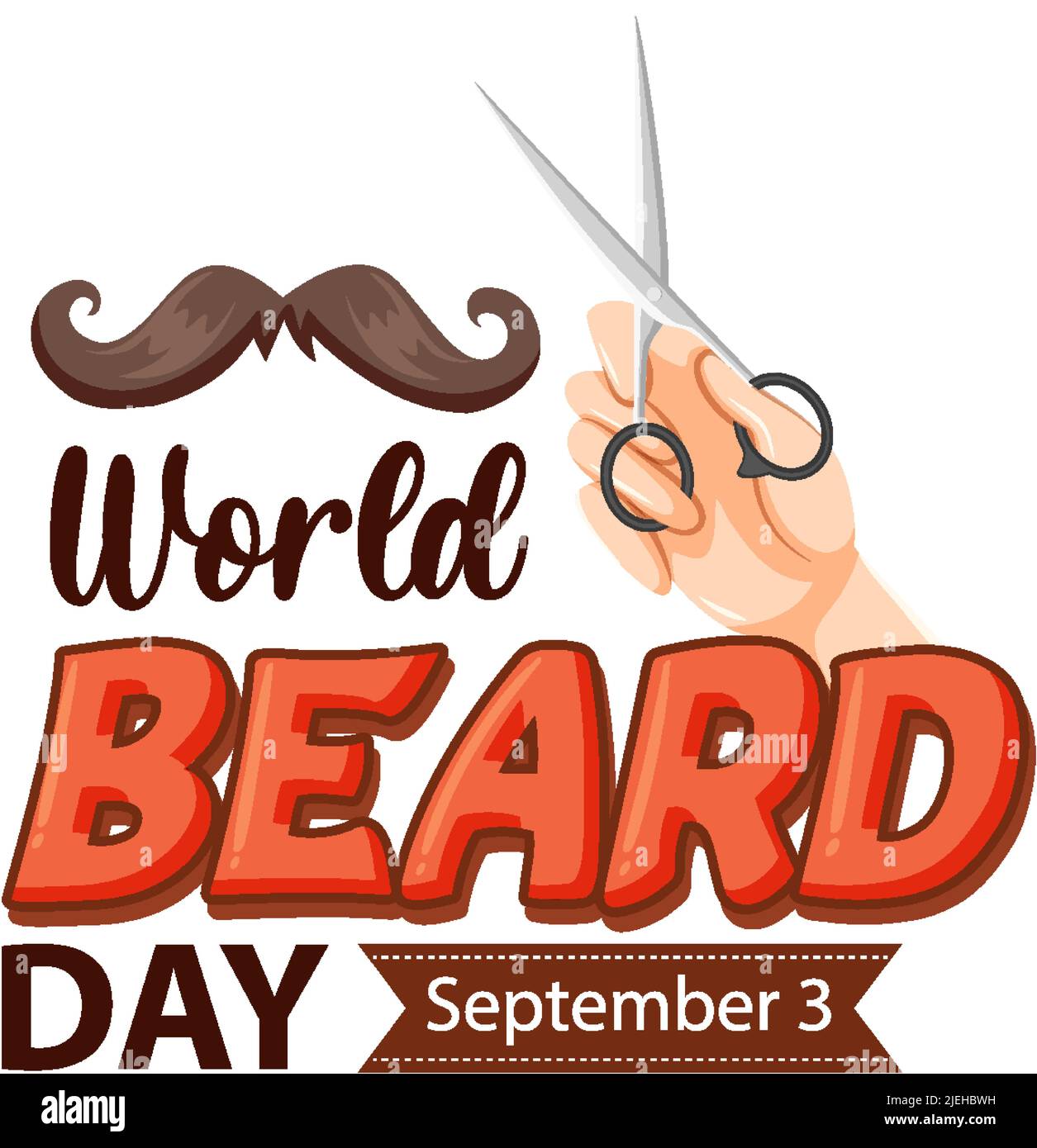 World Beard Day September 3 illustration Stock Vector Image & Art - Alamy