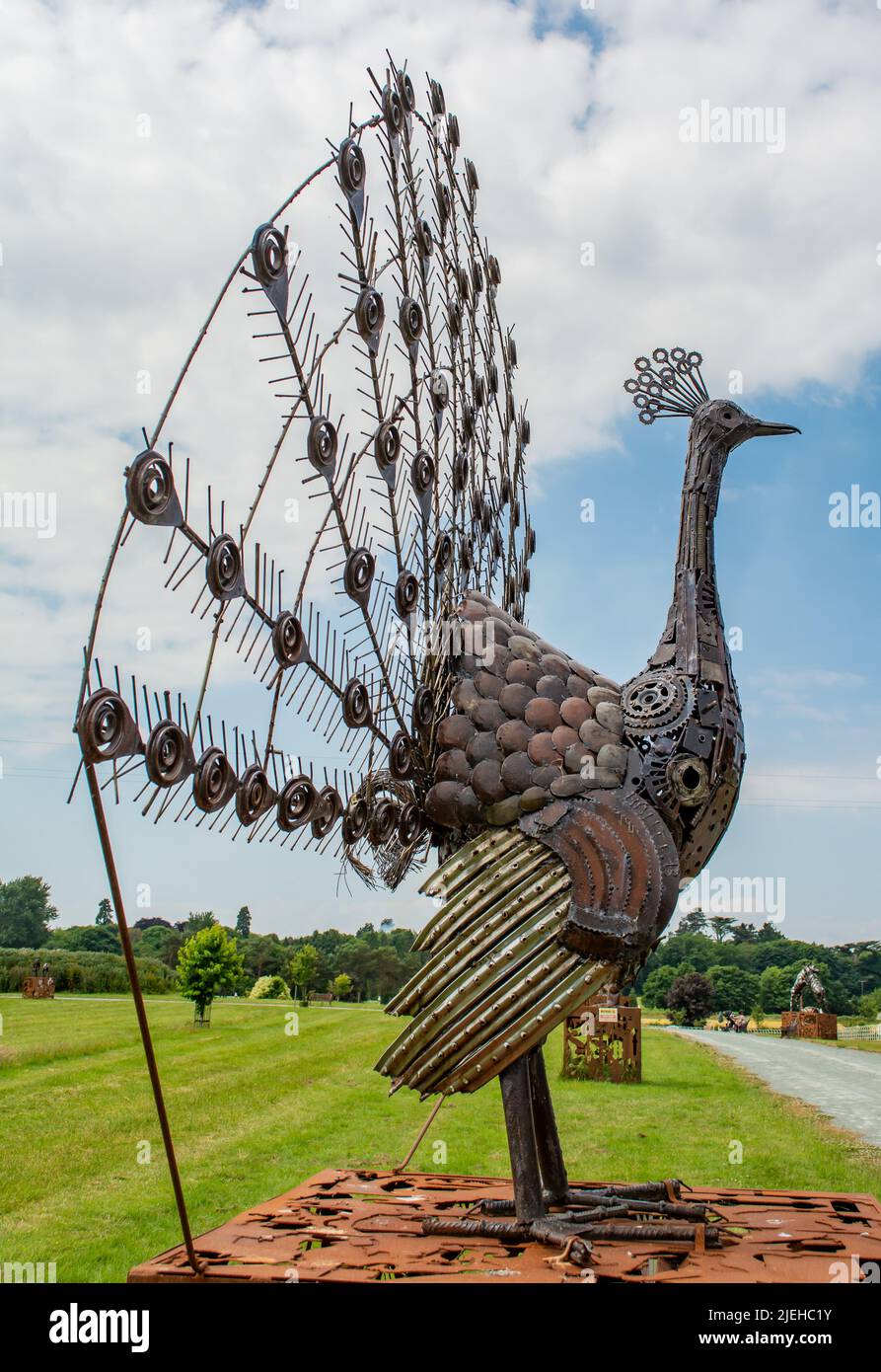 Metal sculptures that are based at the British Iron Works in Oswestry ...