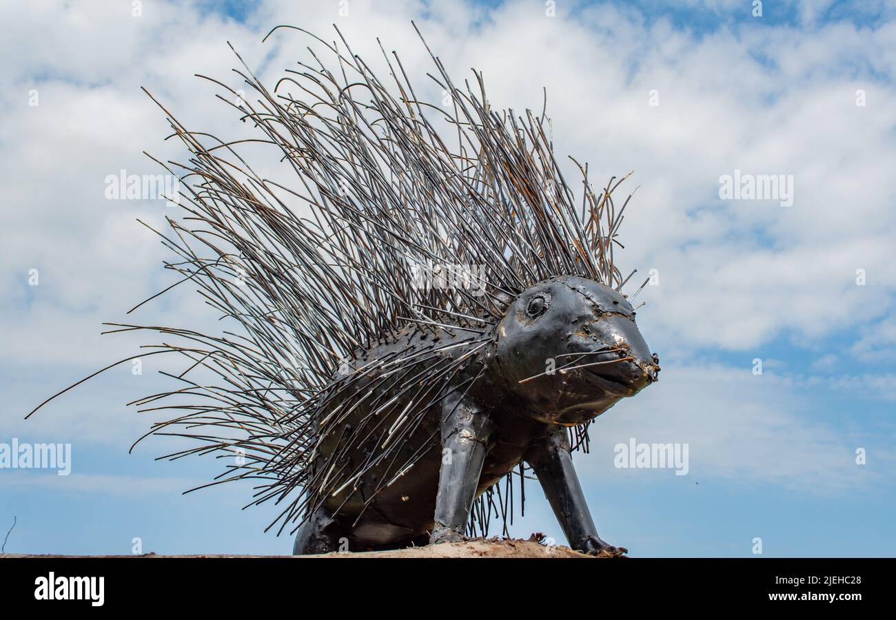 Metal sculptures that are based at the British Iron Works in Oswestry ...