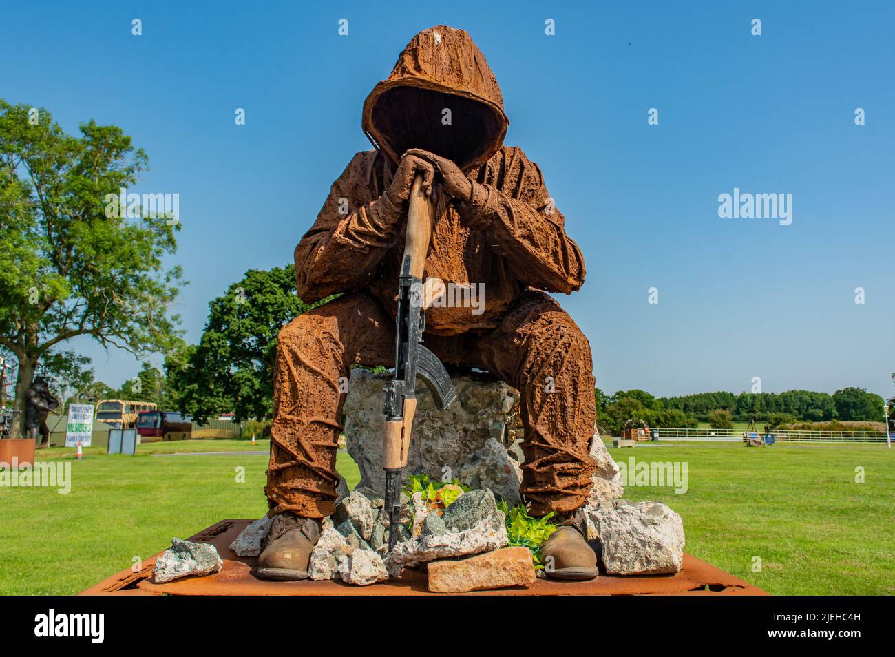 Metal sculptures that are based at the British Iron Works in Oswestry ...