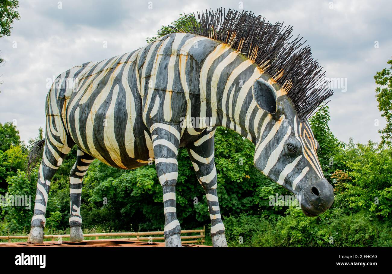 Metal sculptures that are based at the British Iron Works in Oswestry ...